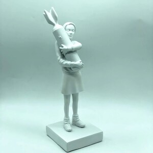 Banksy Bomb Hugger Girl Figurine Bomb Love Banksy Statue - Etsy