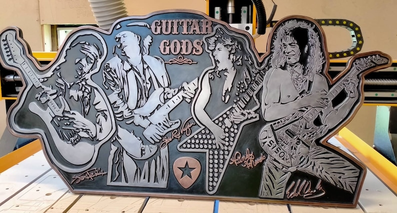 Guitar Gods - SVG, DXF, EPS File - Etsy