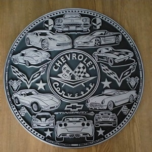 Chevrolet Corvette Plaque - SVG, DXF, EPS File - Etsy