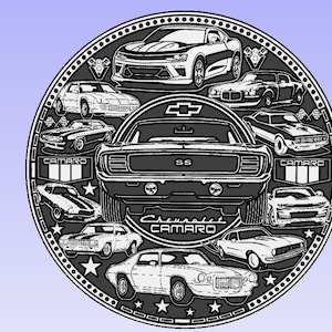 Chevrolet Camaro Plaque - SVG, DXF, EPS File - Etsy