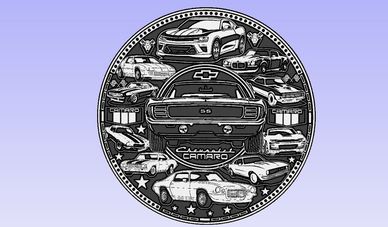 Chevrolet Camaro Plaque - SVG, DXF, EPS File - Etsy