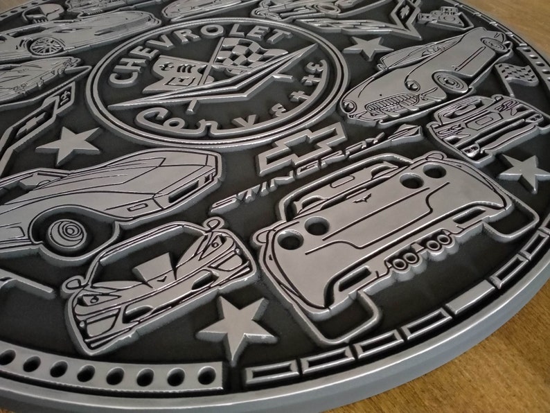 Chevrolet Corvette Plaque - SVG, DXF, EPS File - Etsy
