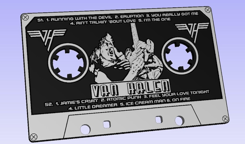 Van Halen 1 - Rock Cassette - SVG, DXF, EPS File - Etsy