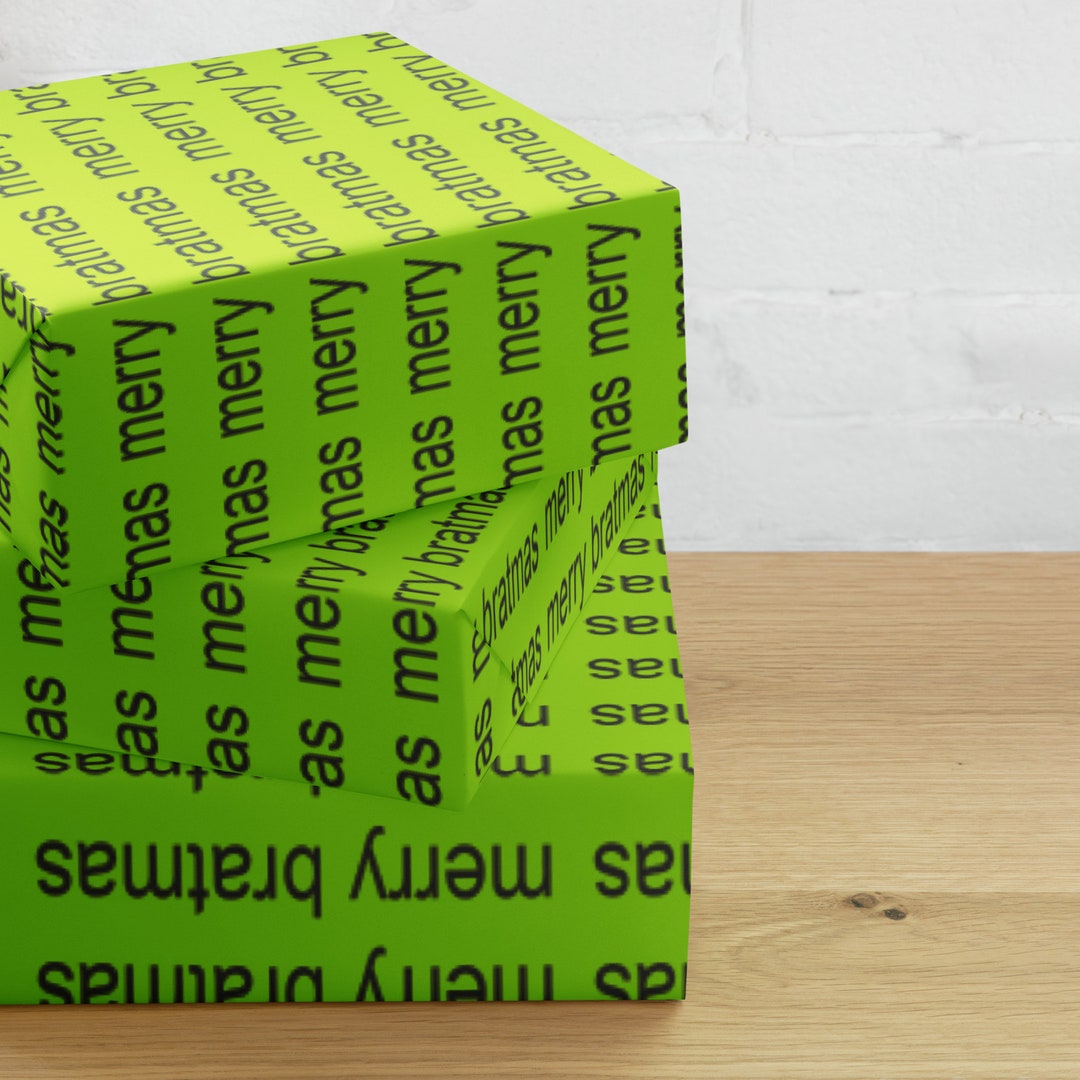 BRAT Wrapping Paper - Etsy