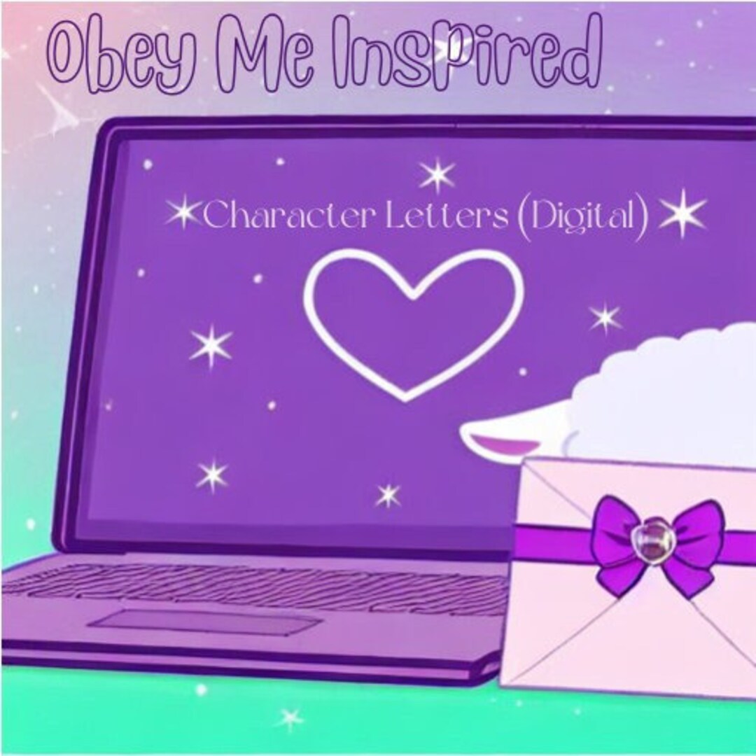 Obey Me-inspired Character Letters digital Edition - Etsy