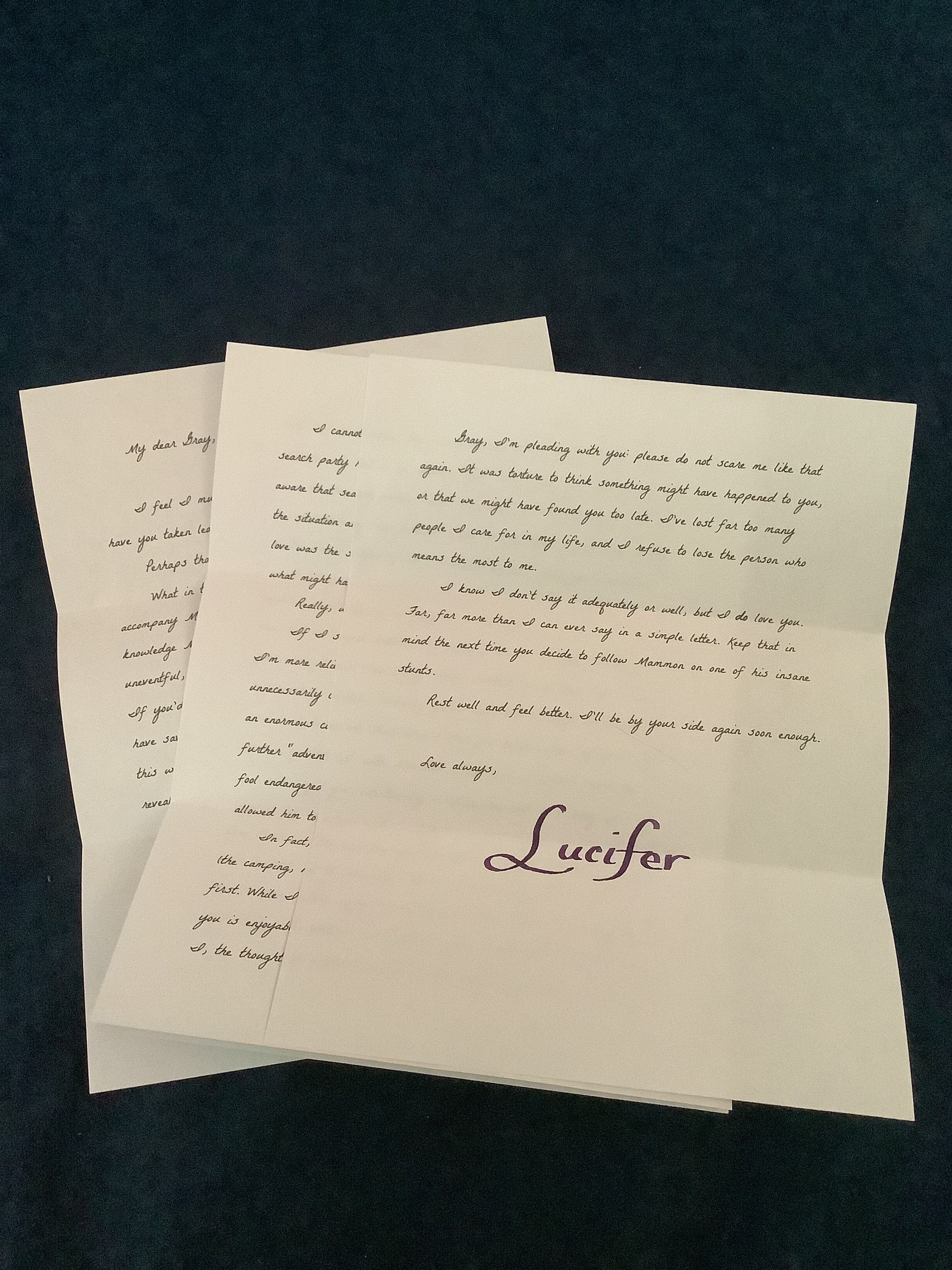 Obey Me Character Letters - Etsy