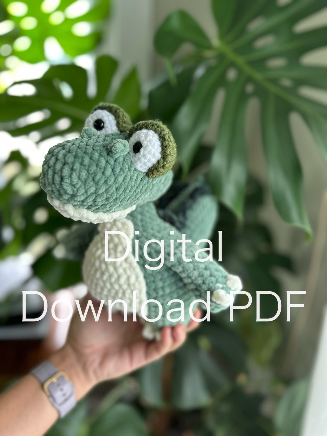 Tater Gator Crochet PDF Pattern [DIGITAL DOWNLOAD] | Crochet Alligator ...