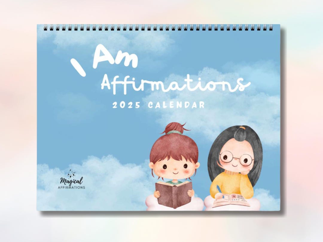 2025 I Am Affirmations Wall Calendar for Girls | Positive I AM Mantras ...