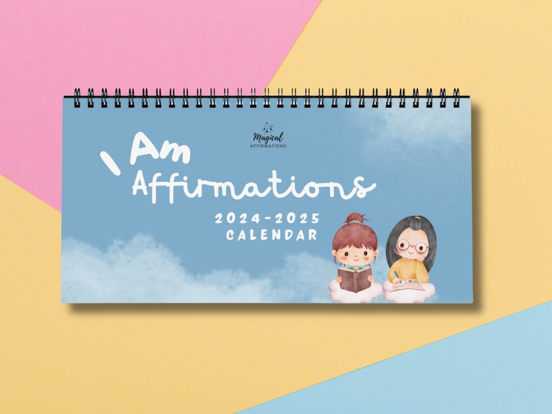 2024-2025 Kids I Am Positive Affirmations Desk Calendar, Affirmation ...