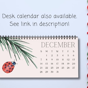 2026 Watercolor Insects Calendar for Bug and Plant Lovers • Botanical ...