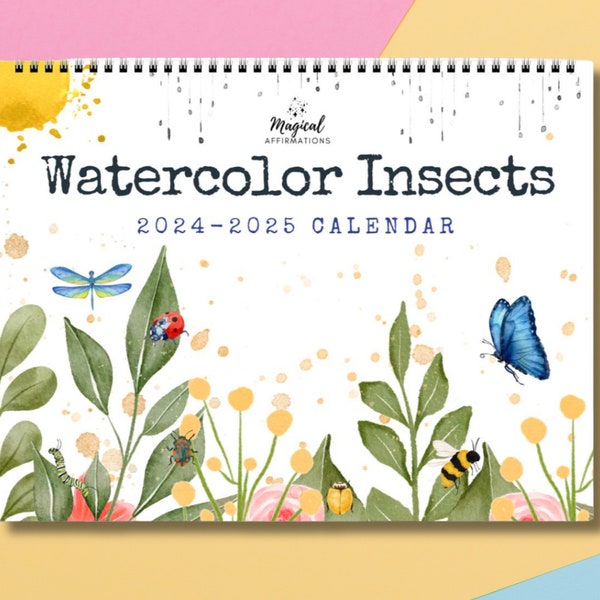 Watercolor Insects - Etsy