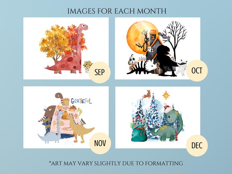2026 2027 Dinosaur Calendar for Kids • Whimsical Dino Academic Mid Year ...
