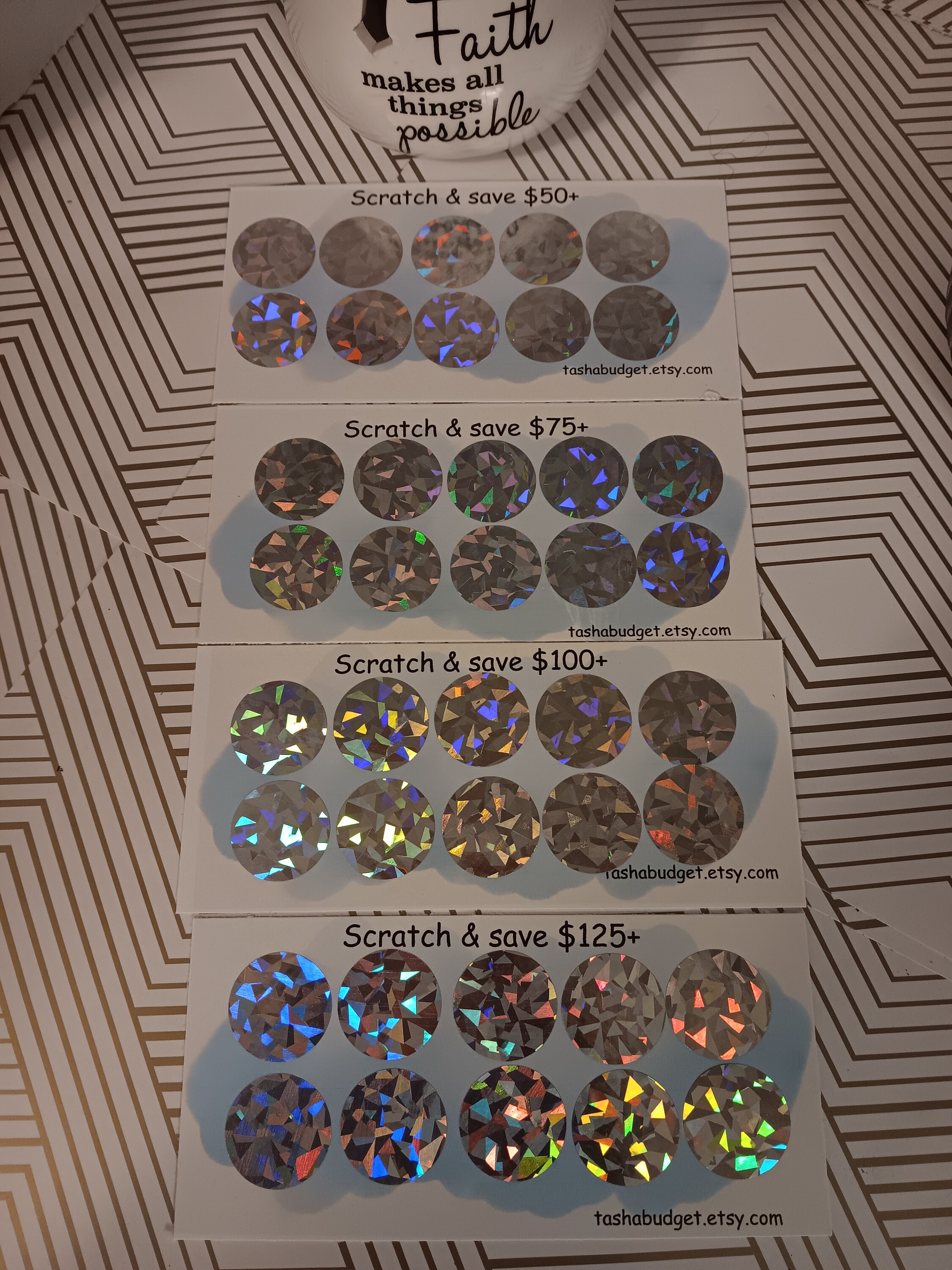 Mini Scratch off Saving Challenge - Etsy