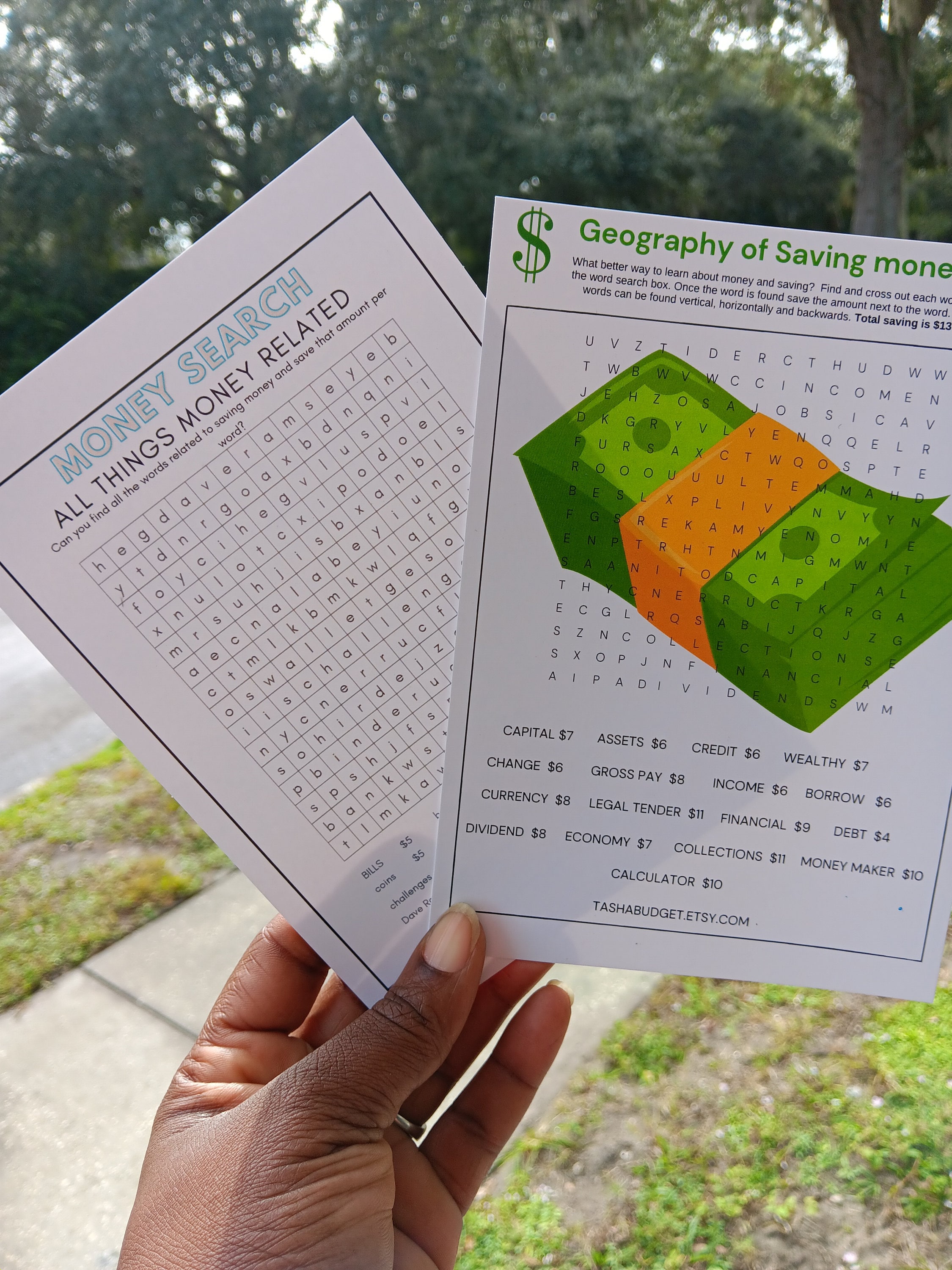 Money Search Crossword Puzzle Savings Challenge//easy Crossword ...