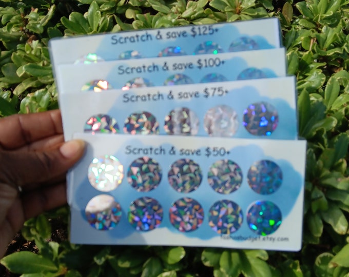 Mini Scratch off Saving Challenge - Etsy
