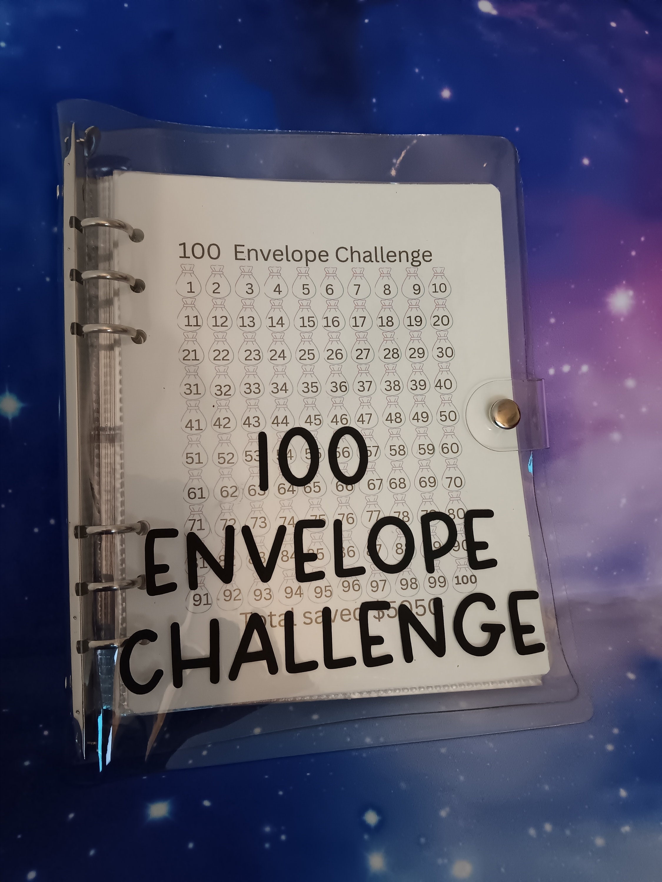 100 Envelope Challenge Binder A5 PVC Binder Saving Binder - Etsy