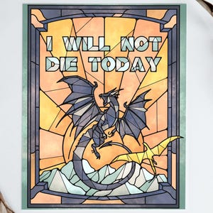 Dragon Poster Booktok Bookish Wall Art Fantasy Bookshelf Decor Dragons ...