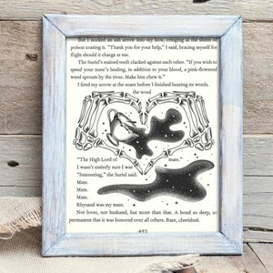 ACOTAR Merch Sarah J Maas Velaris Poster Feyre Rhysand Bookish Wall Art ...