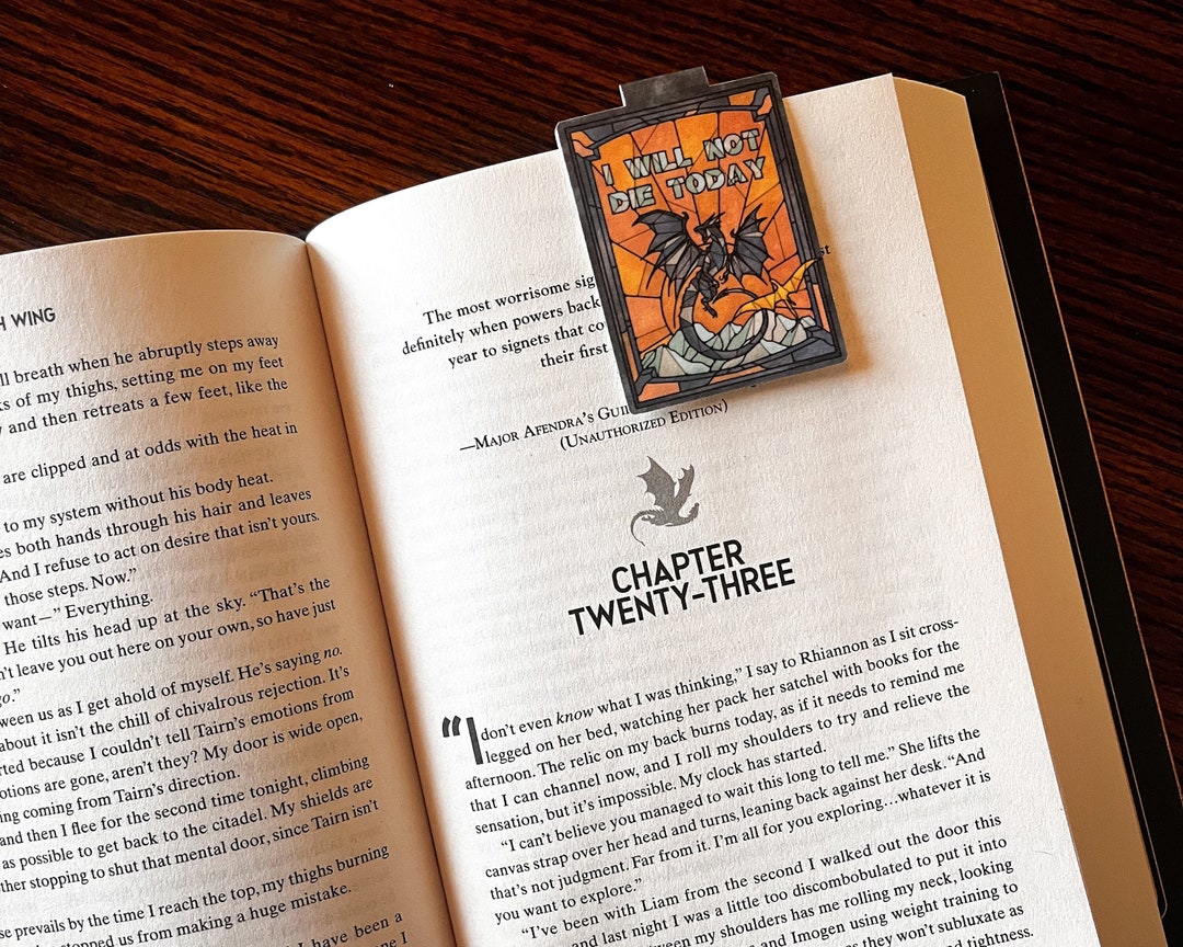 Fourth Wing Magnetic Bookmark Basgiath War College Cute Bookmark Violet ...