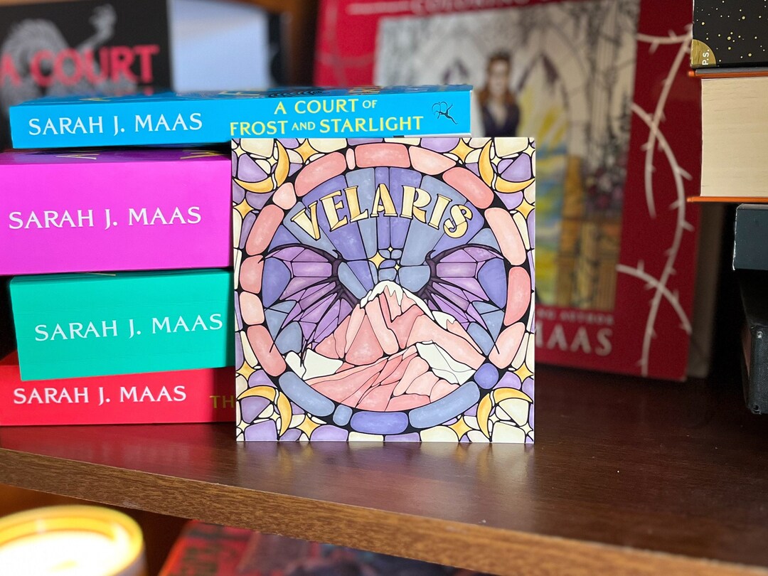 ACOTAR Art Print Book Gift Sarah J Maas Bookshelf Decor Velaris ...