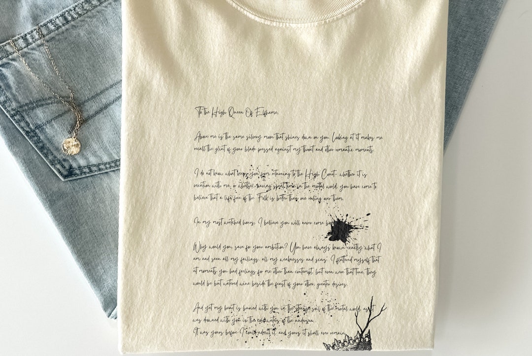 The Cruel Prince Shirt Cardan Letters to Jude Duarte the Folk of the ...