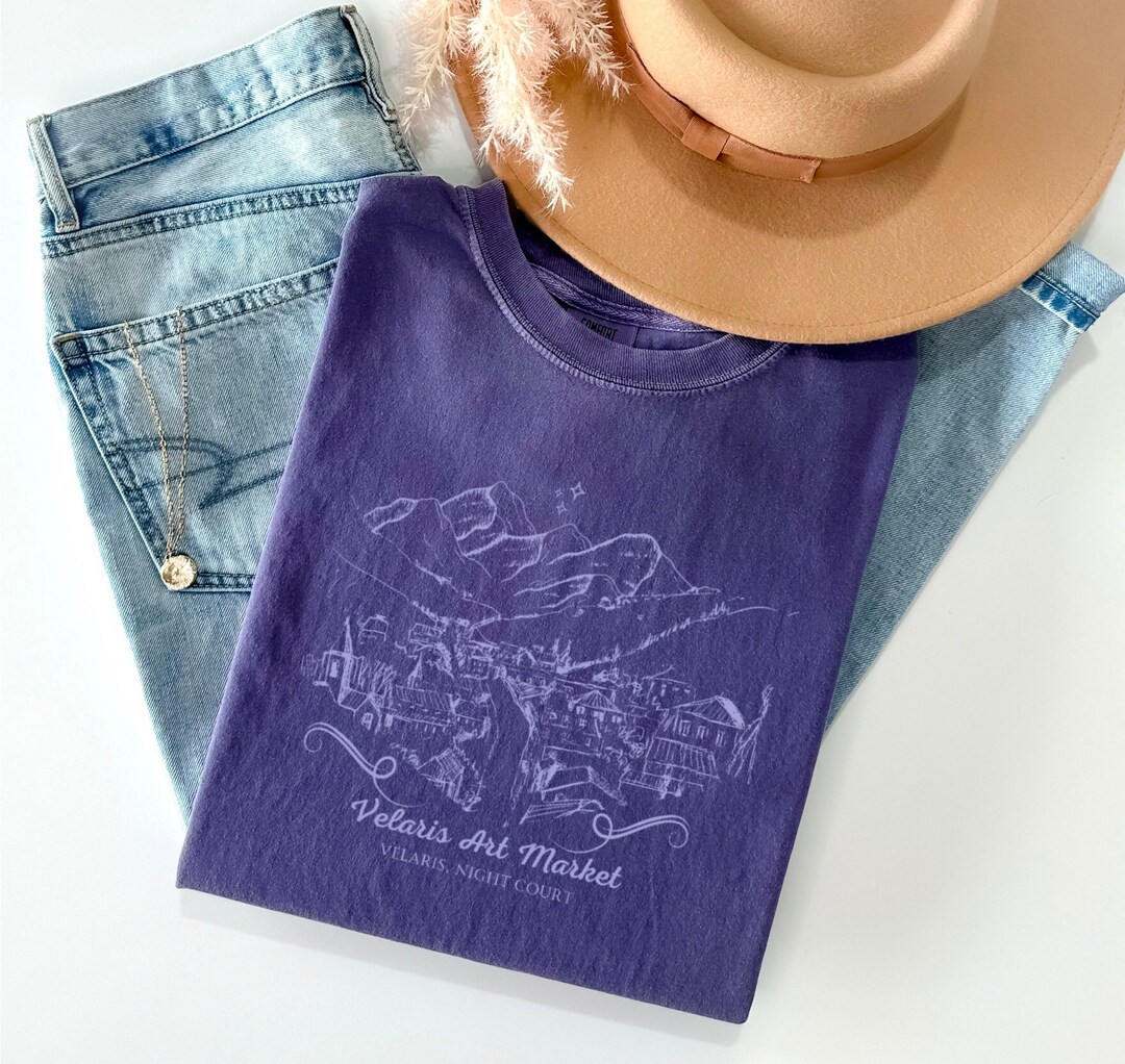 ACOTAR Merch Sarah J Maas Velaris Shirt Booktok Feyre Rhysand Book ...