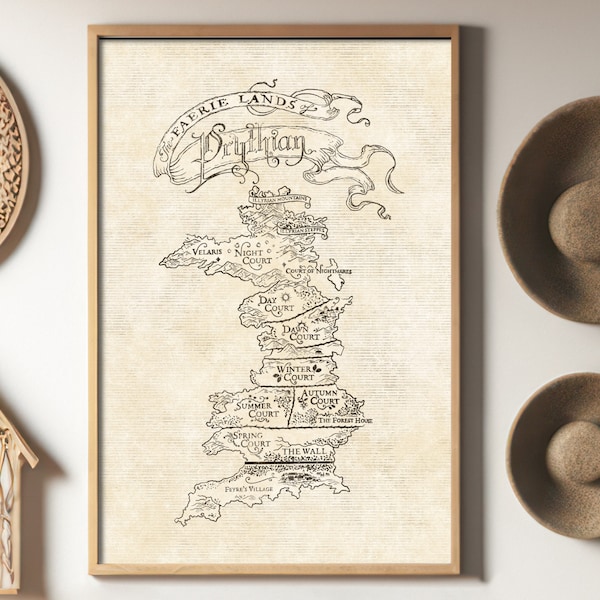 Velaris Acotar Map - Etsy