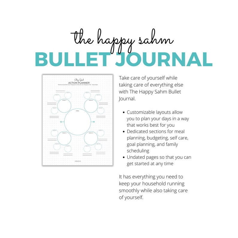 The Happy Sahm Bullet Journal | Stay at Home Mom Planner | Busy Mom ...