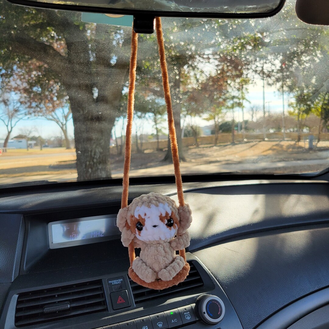 Swinging Crochet Sloth | Car Decor | Rear View Mirror Accessories | Car ...