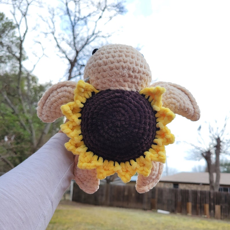 Crochet Sunflower Turtle/ Gift - Etsy