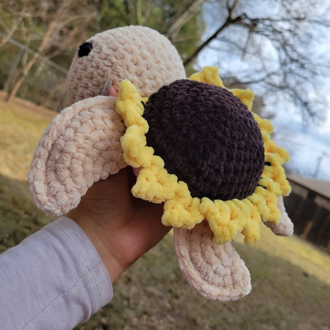 Crochet Sunflower Turtle/ Gift - Etsy