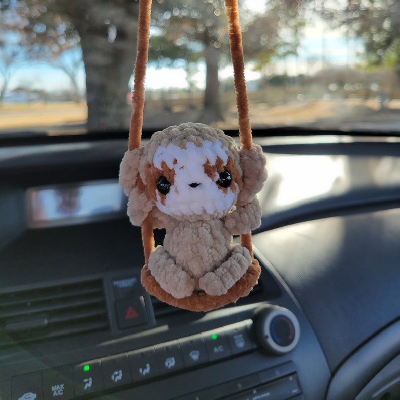 Swinging Crochet Sloth | Car Decor | Rear View Mirror Accessories | Car ...