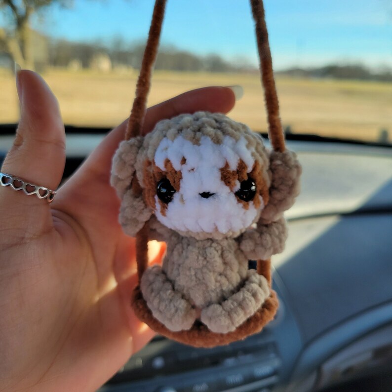 Swinging Crochet Sloth | Car Decor | Rear View Mirror Accessories | Car ...
