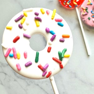 Pink Glazed Donut Lollipops: Kids Birthday Party Favors - Dessert Table Candy (count 18) - Etsy