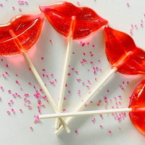 Lips Shaped Candy Lollipops: Big Juicy Lips - Bachelorette Party Favors ...