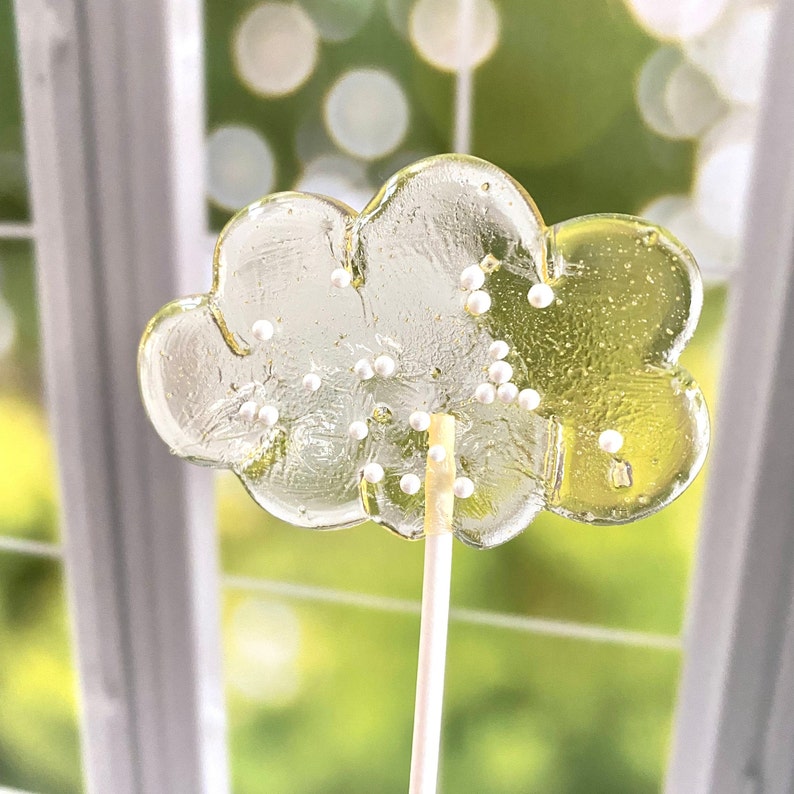 Set/15 Clear Cloud Lollipops Hard Candy Cake Topper or - Etsy