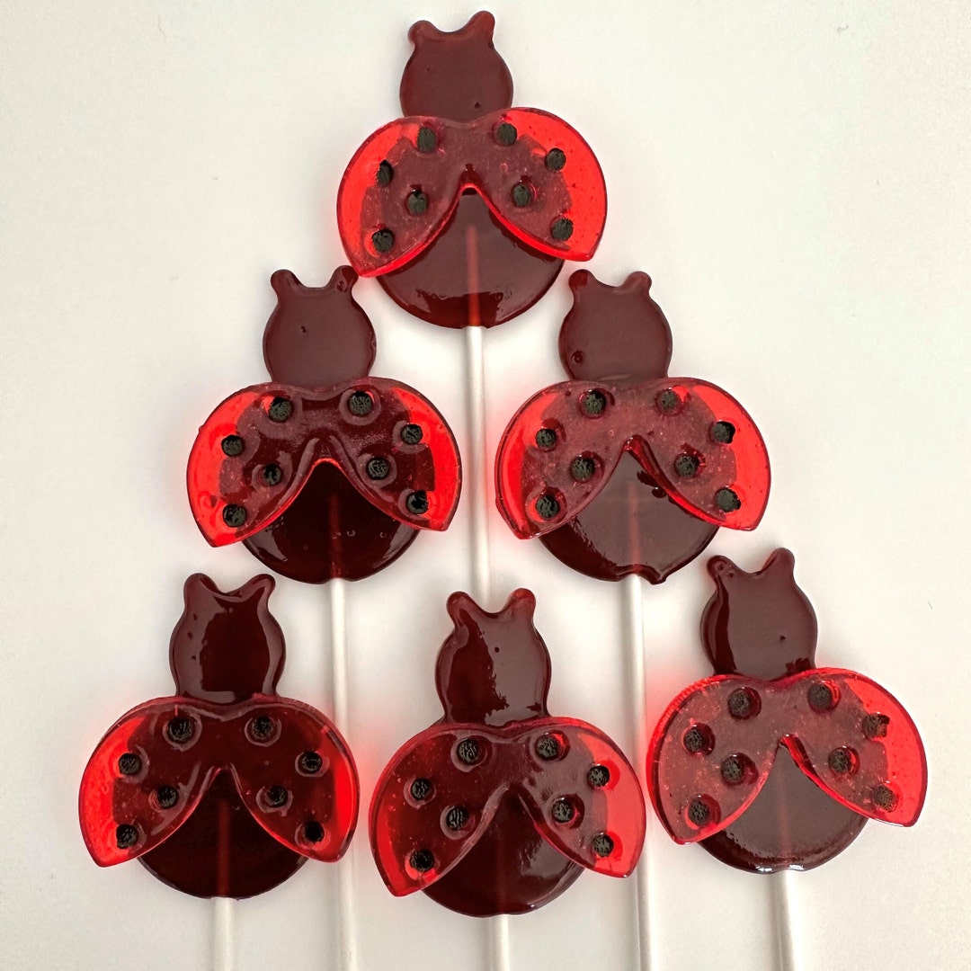 Adorable Ladybug Candy Lollipops: Kids Birthday and Party Favors (count ...
