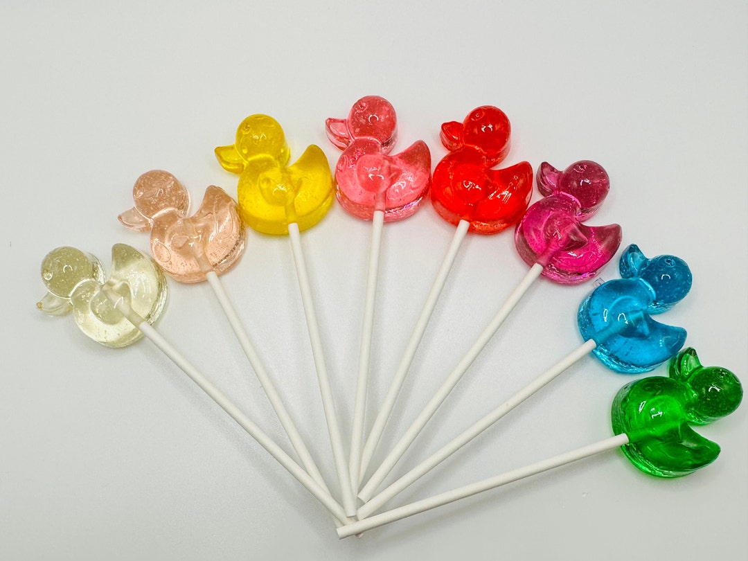 Baby Shower Lollipops: Duck Rattle Candy - Party Birthday Favors ...