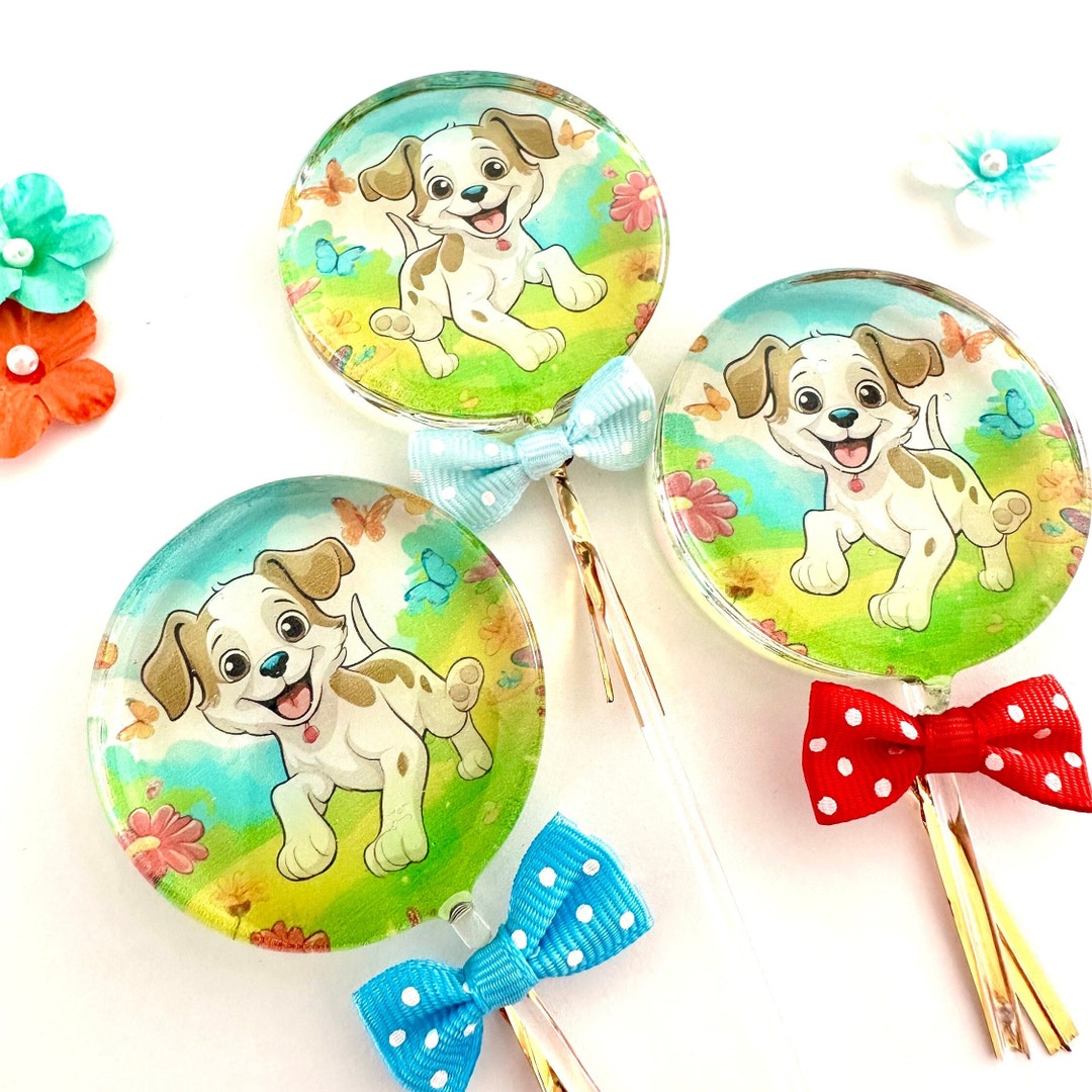 Puppy & Butterfly Lollipops: Paw Patrol Birthday Party Favors (set of ...