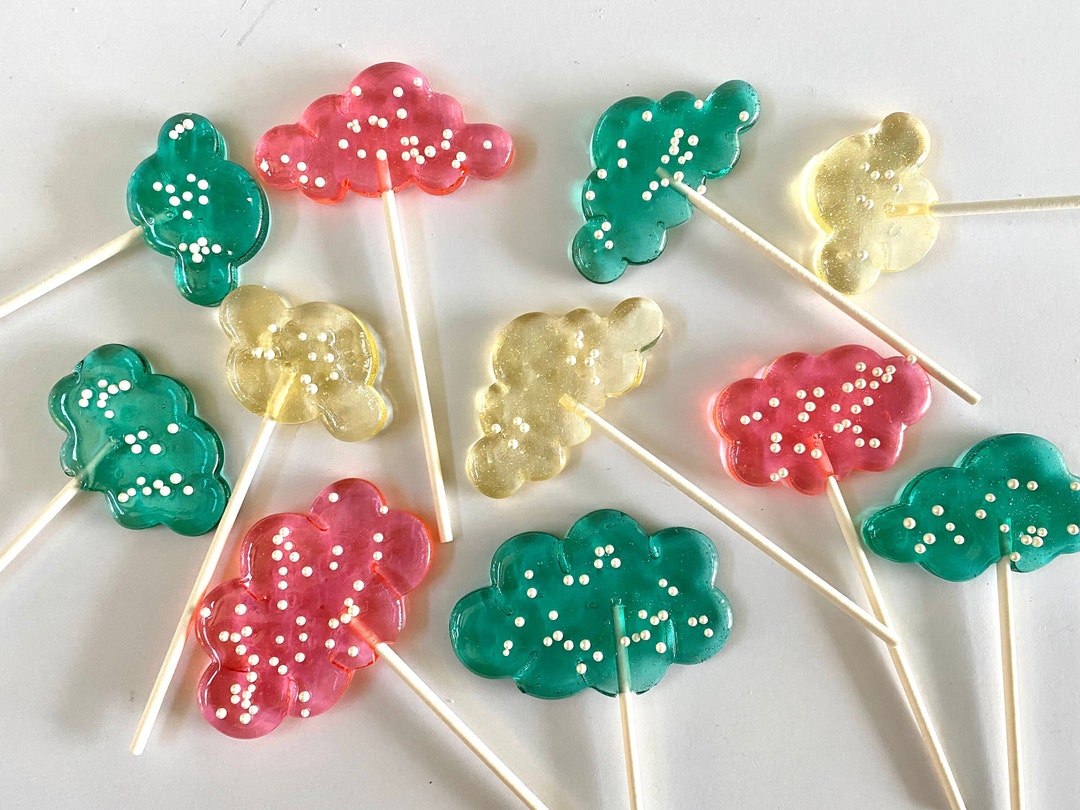 Set/15 Cloud Lollipops - Cake Topper or Cupcake Topper. for Cakes and ...