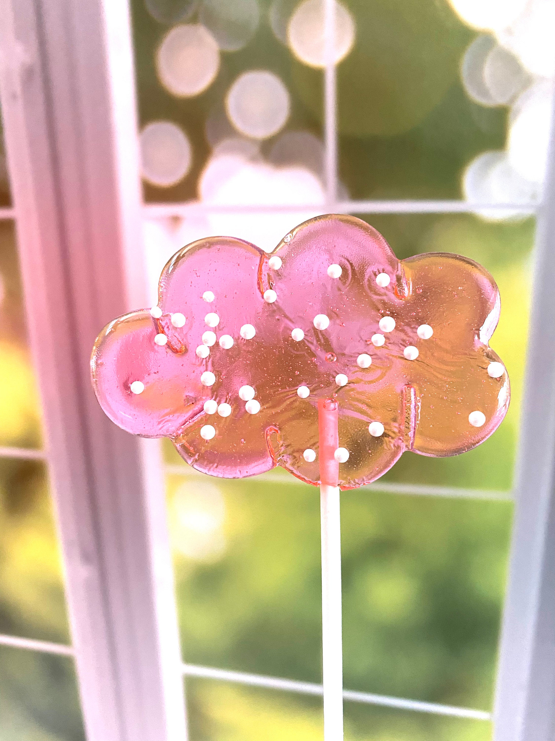 Set/15 Pink Cloud Lollipops Cake Topper or Cupcake Topper. - Etsy