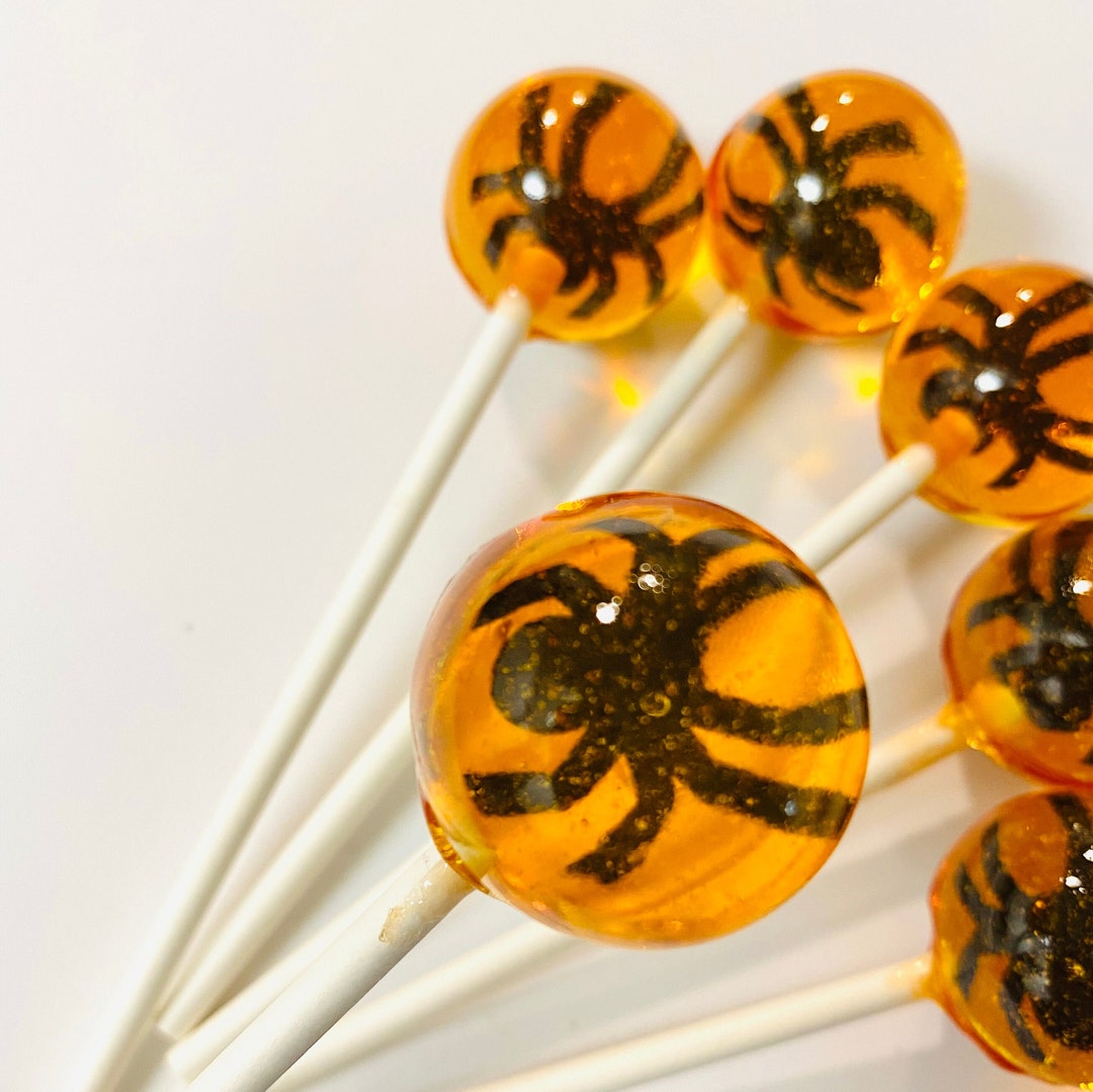 Set/20 Jurassic Inspired Spider 3D Round Lollipops - Hard Candy ...