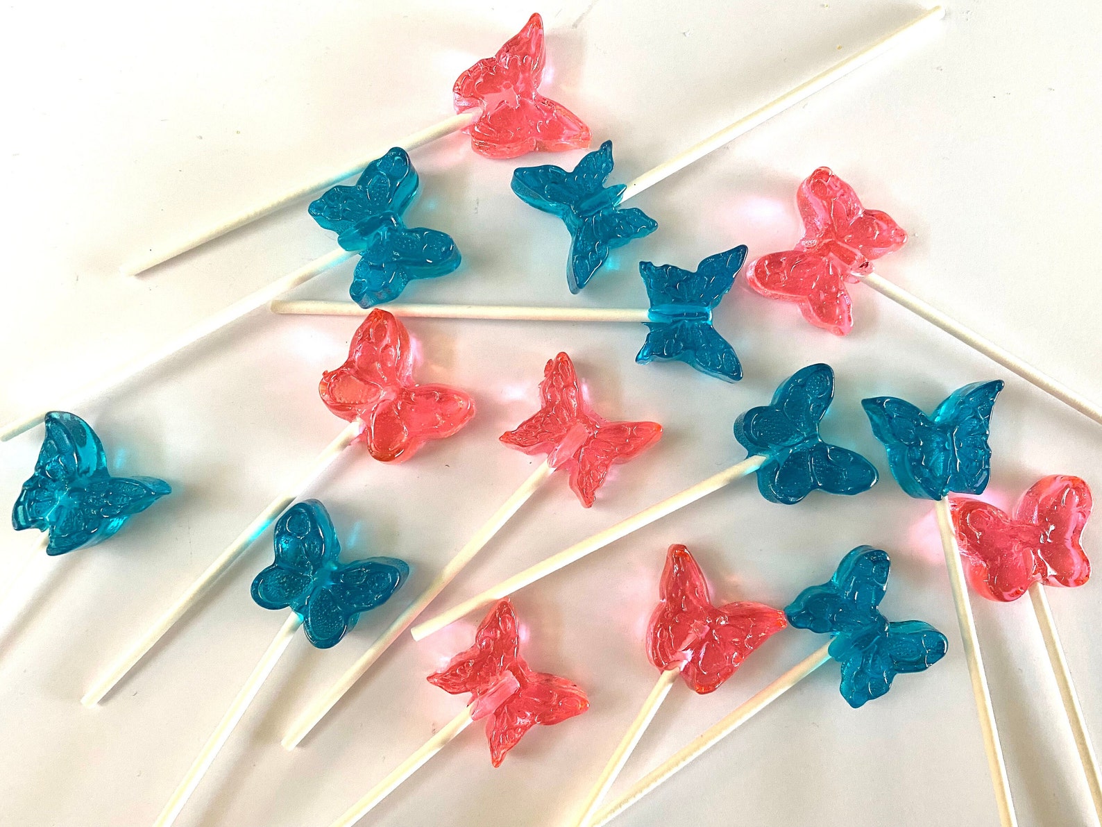 Set/24 Mini Butterfly Lollipops Birthday Party Mini Candy - Etsy