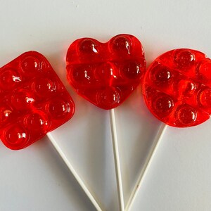Pop It Lollipops: Fidget Inspired Colorful Birthday Party Favors ...