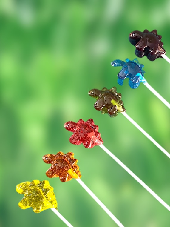 Set/16 Dino Lollipop Hard Candy Dinosaur Lollipops - Etsy