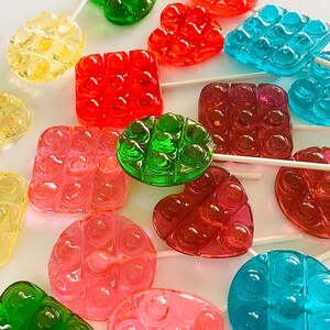 Pop It Lollipops: Fidget Inspired Colorful Birthday Party Favors ...