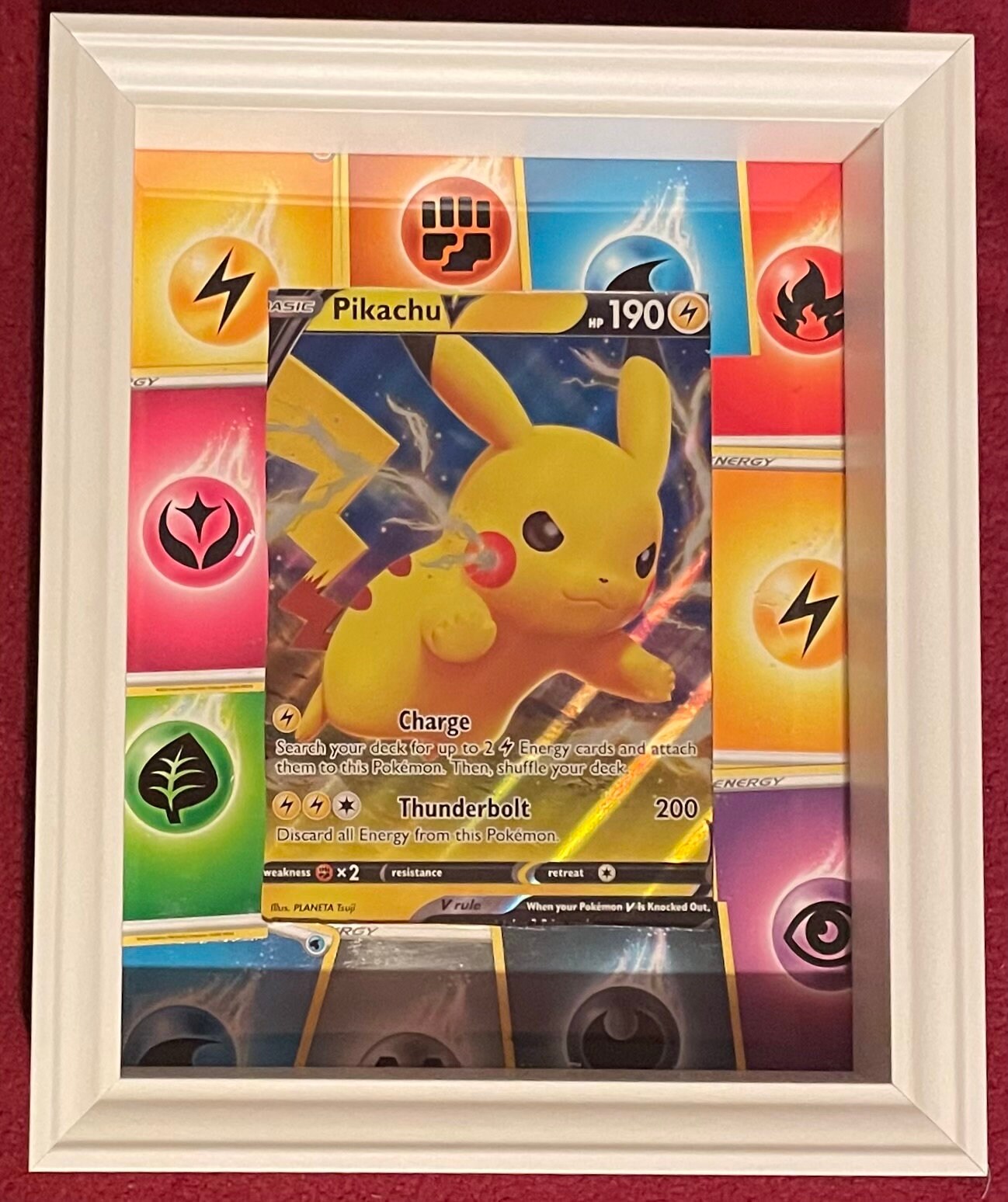 Custom Made Frame - Made With a Pokemon & Pikachu Theme - Etsy