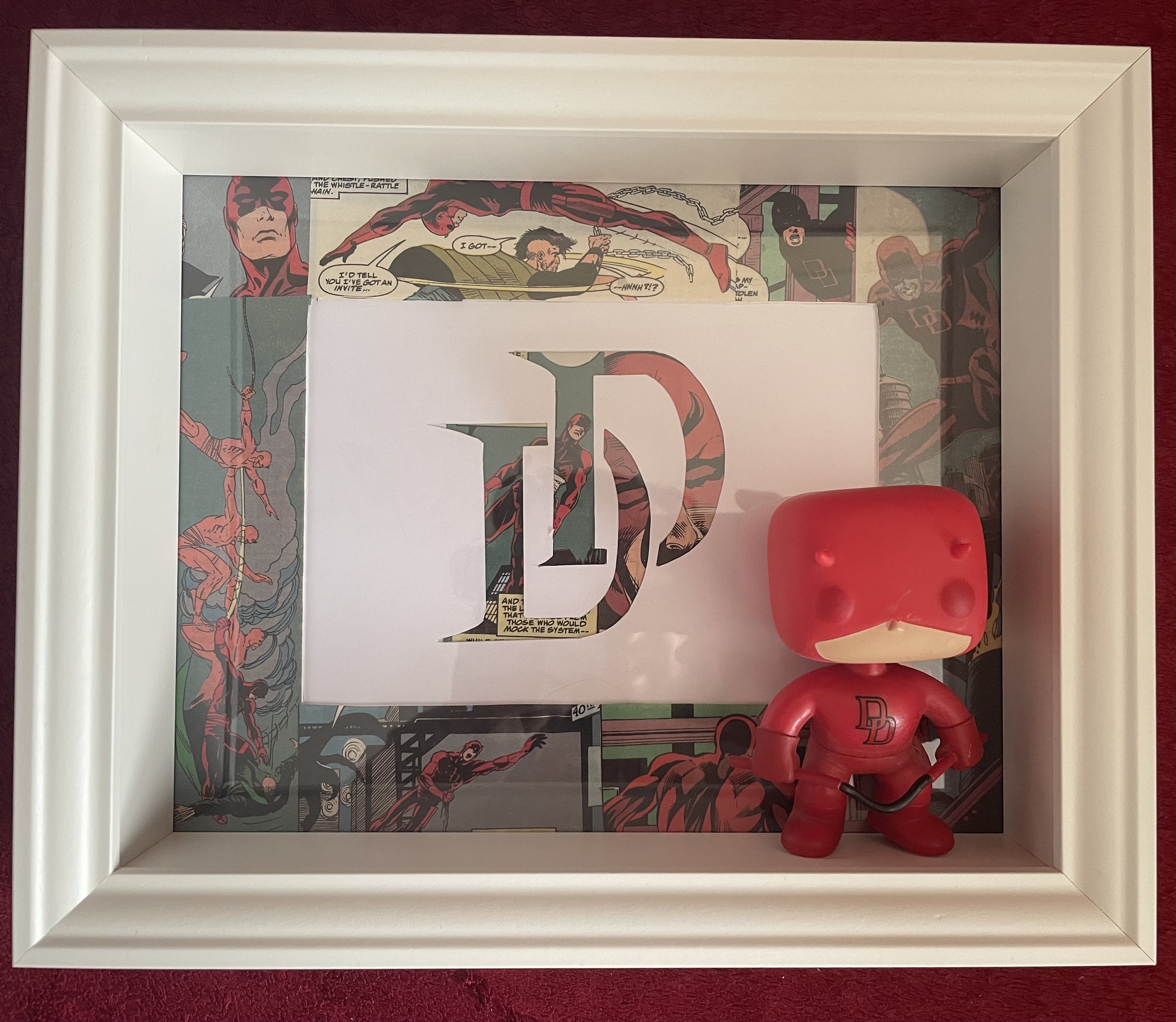 Custom Marvel Frame Made With a Daredevil Theme figure Not Included - Etsy
