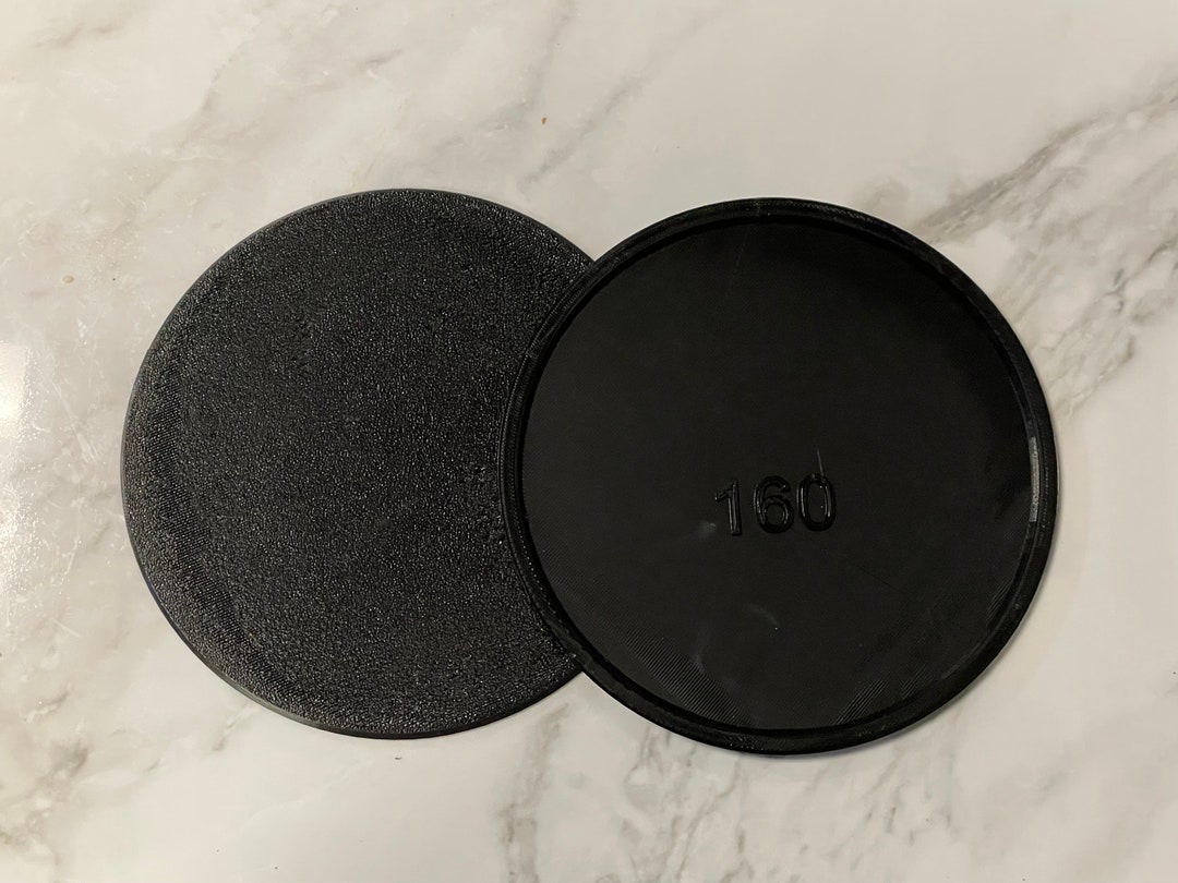 160mm Round Plastic Bases for Models, Roleplaying Games Miniatures ...