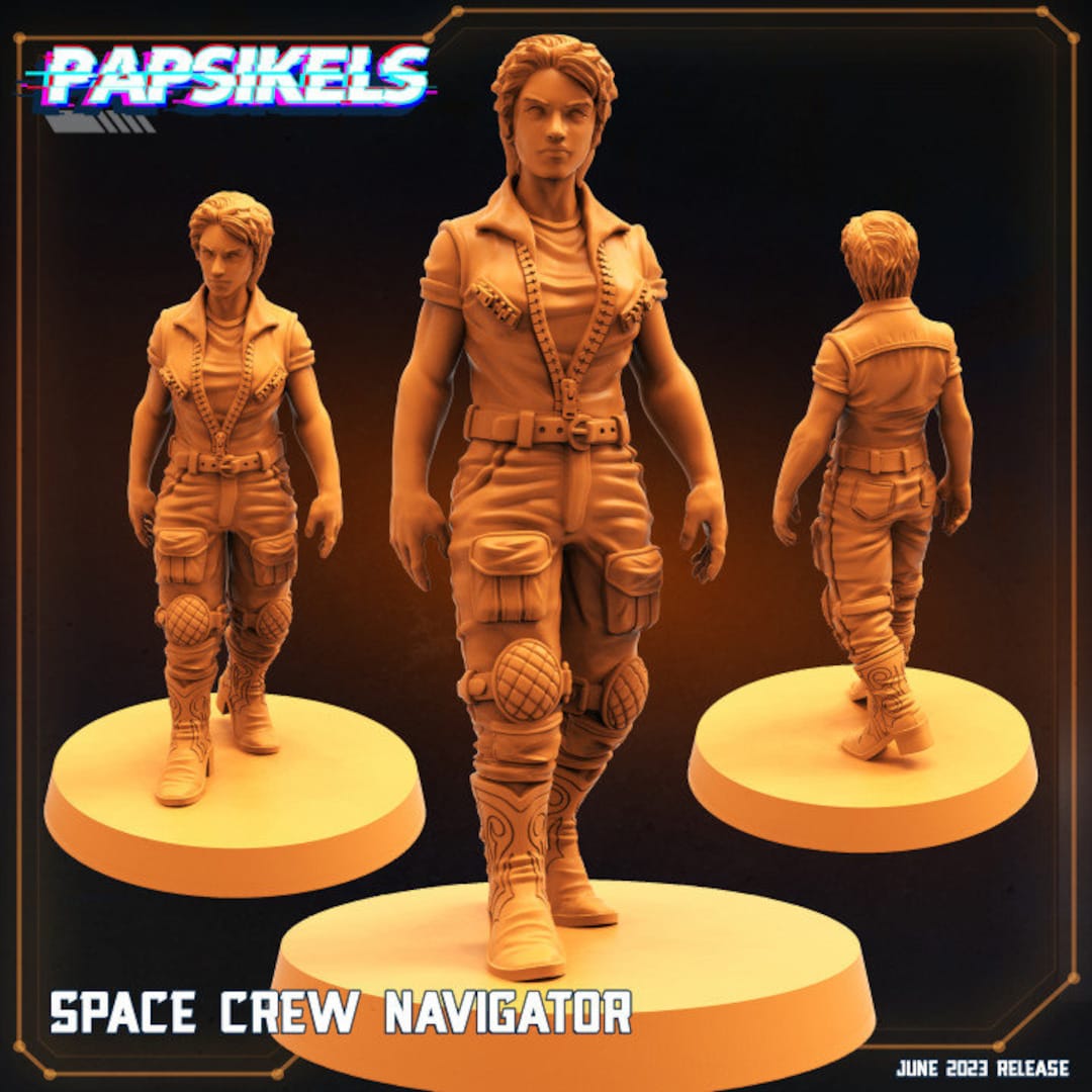 Sci-fi Gaming Miniature Space Crew Navigator - Etsy